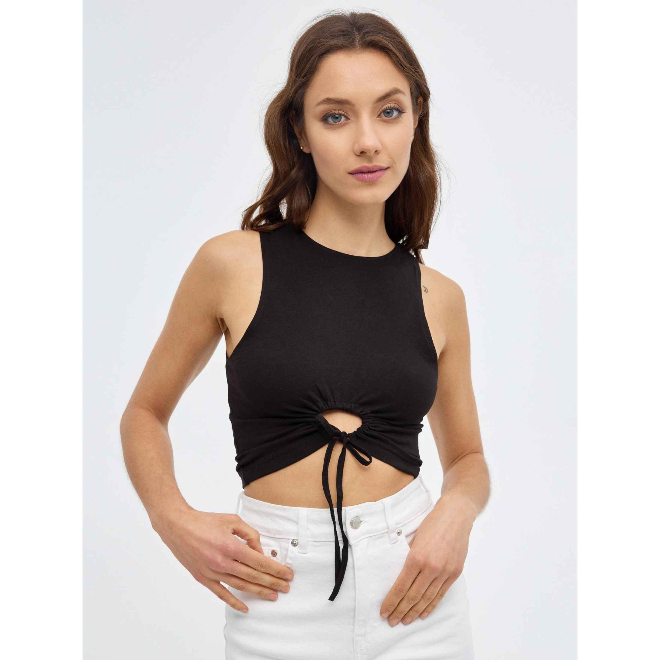 Crop top cut out INSIDE | Miravia