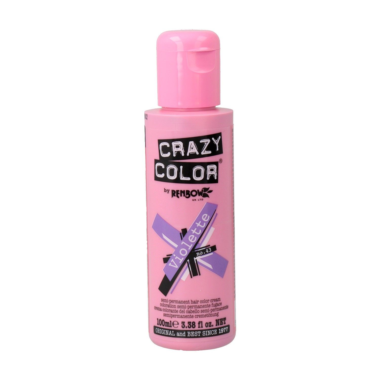 Crazy color 43 violette 100 ml, tinte semi-permanente para uso sobre ...
