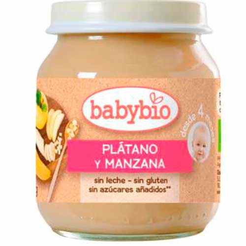 Babybio Potito Manzana Y Platano 4Meses 130Gr. Bio | Miravia