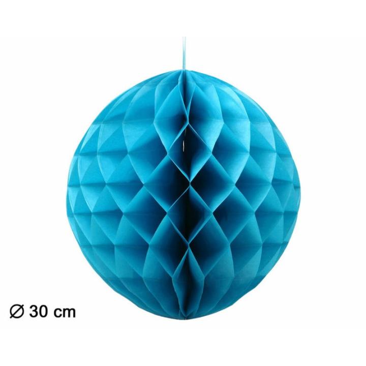 Pompones Azul Ø 30 Cm - Decoración para un Aire de Originalidad en Tu ...