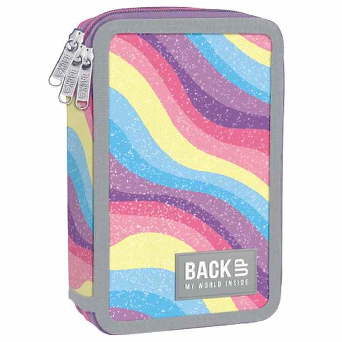 DERFORM PLUMIER TRIPLE ARCOIRIS BACK UP 20x13x7 Cms. | Miravia