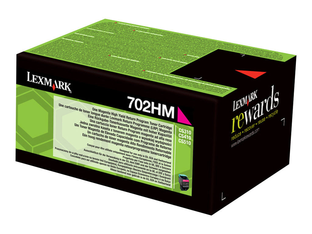Lexmark 702HM - magenta - original - cartucho de tóner - LCCP, LRP ...