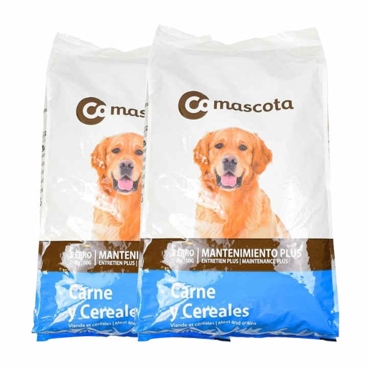 Pienso para perros de carne y cereales Comascota saco 10 kg x 2 bolsas ...