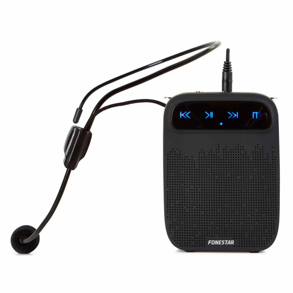 Fonestar alta-voz amplificador portÁtil para cintura con micrÓfono y grabador usb/microsd/mp3 ...