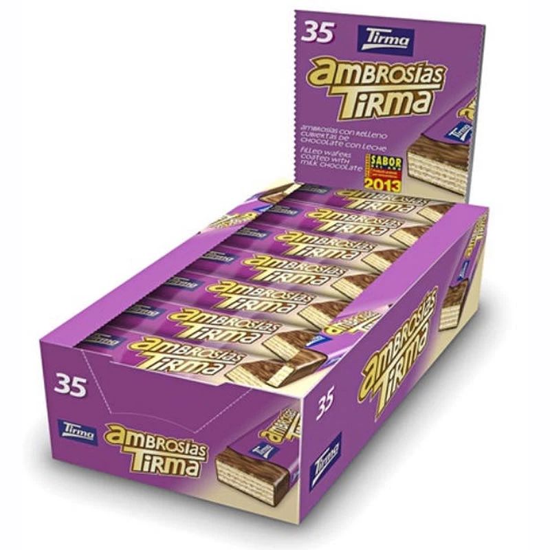 Ambrosia Chocolate con leche Tirma, caja 35 unidades. 8056146 Raíz ...