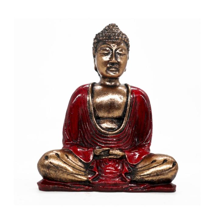 Buda Rojo y Oro - Med | Regalos para Fiestas y Celebraciones | Miravia