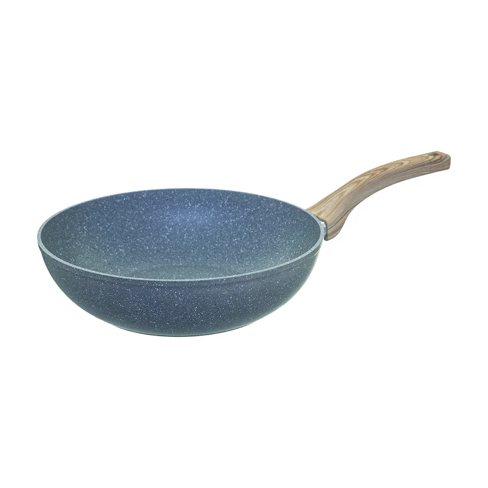 Wok acero forjado 28cm con antiadherente ceramico combinado modelo nature | Miravia