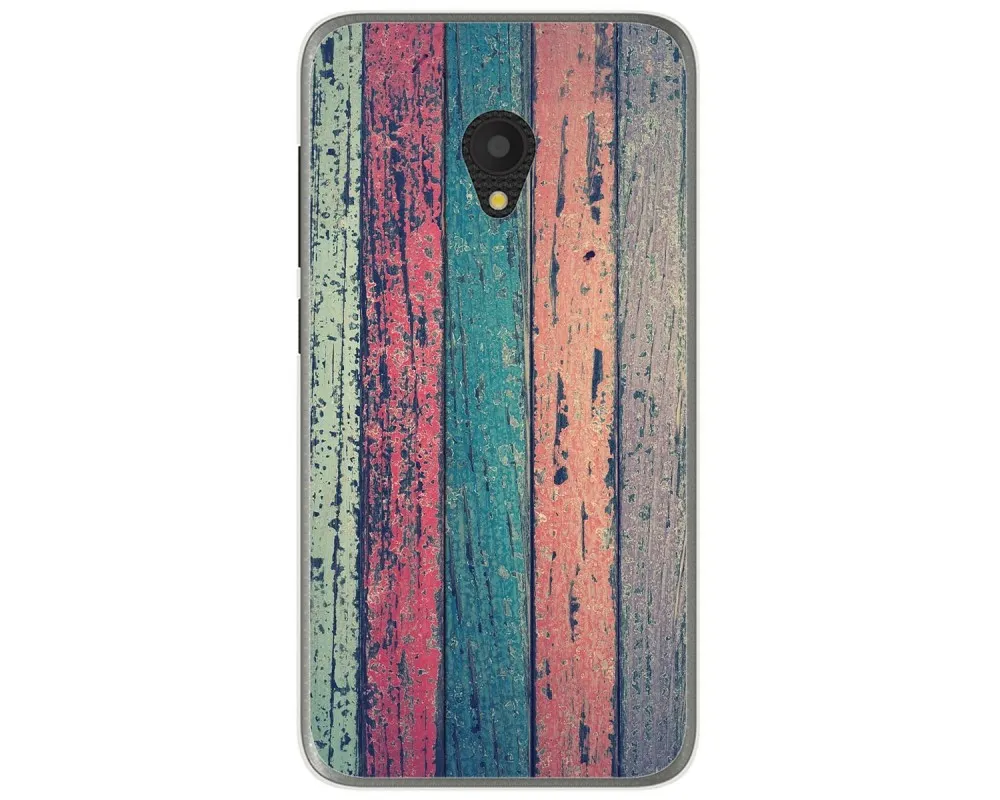 Funda Gel Tpu para Alcatel U5 (4G) / Orange Rise 52 diseño Madera 10 ...