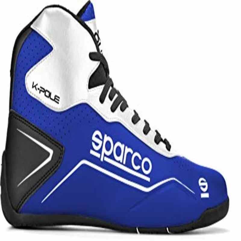 Sparco-Botines Racing Sparco K-POLE Azul/Blanco | Miravia