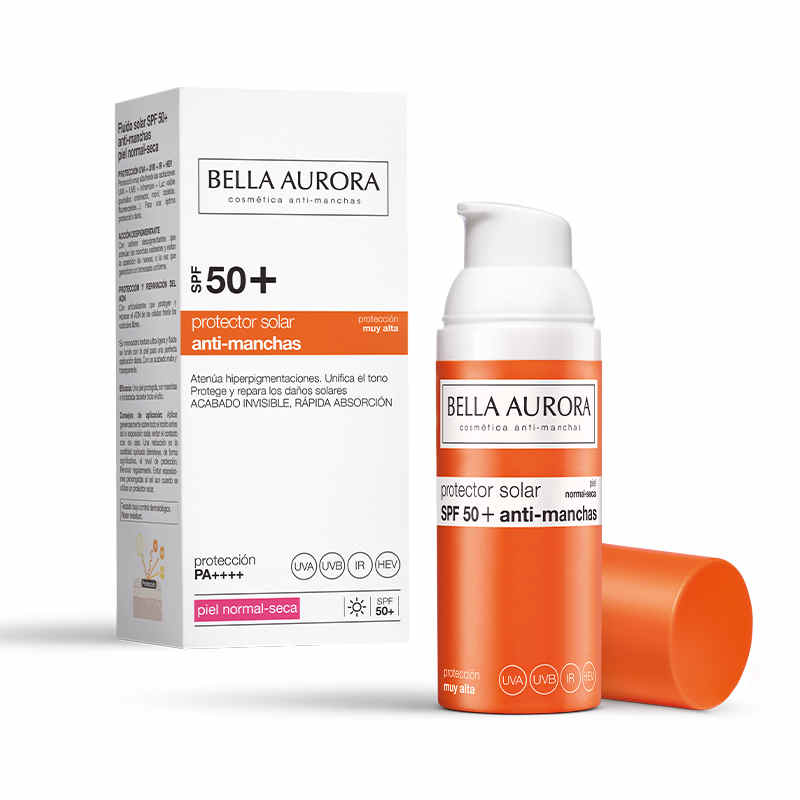 Bella Aurora Protector Solar SPF 50 Facial Anti-Manchas, Piel Normal ...