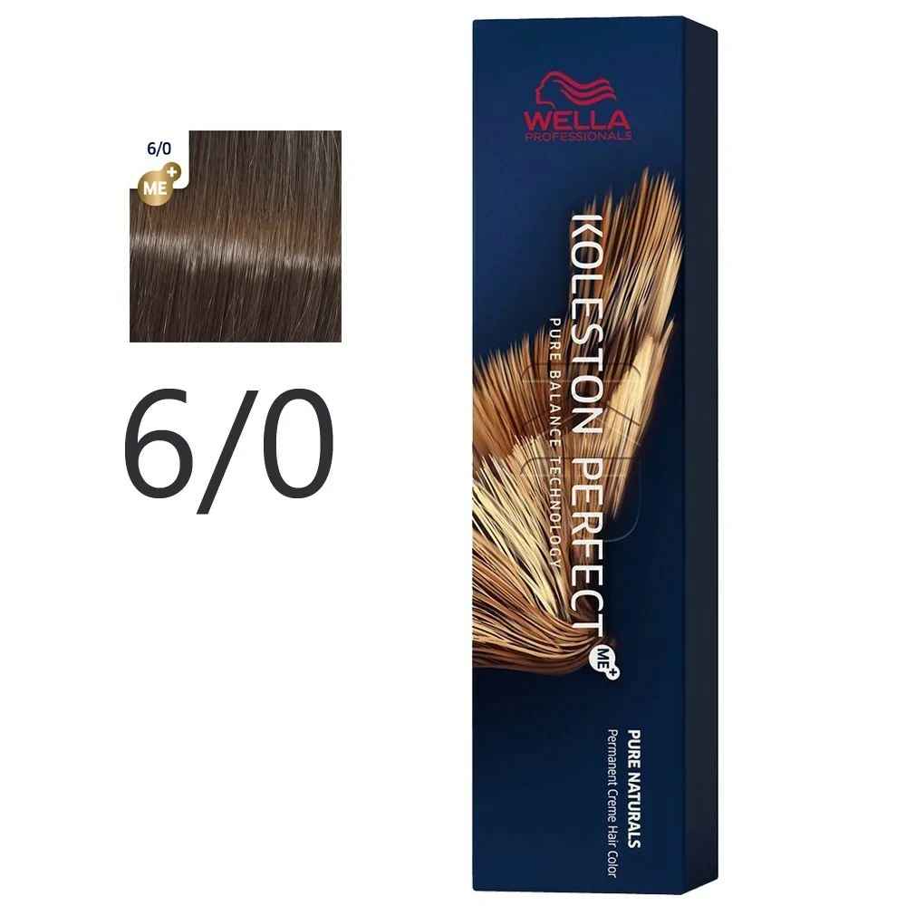 Wella - Crema Permanente Koleston PerfectMe+ 6/0 Rubio Oscuro 60 ml ...