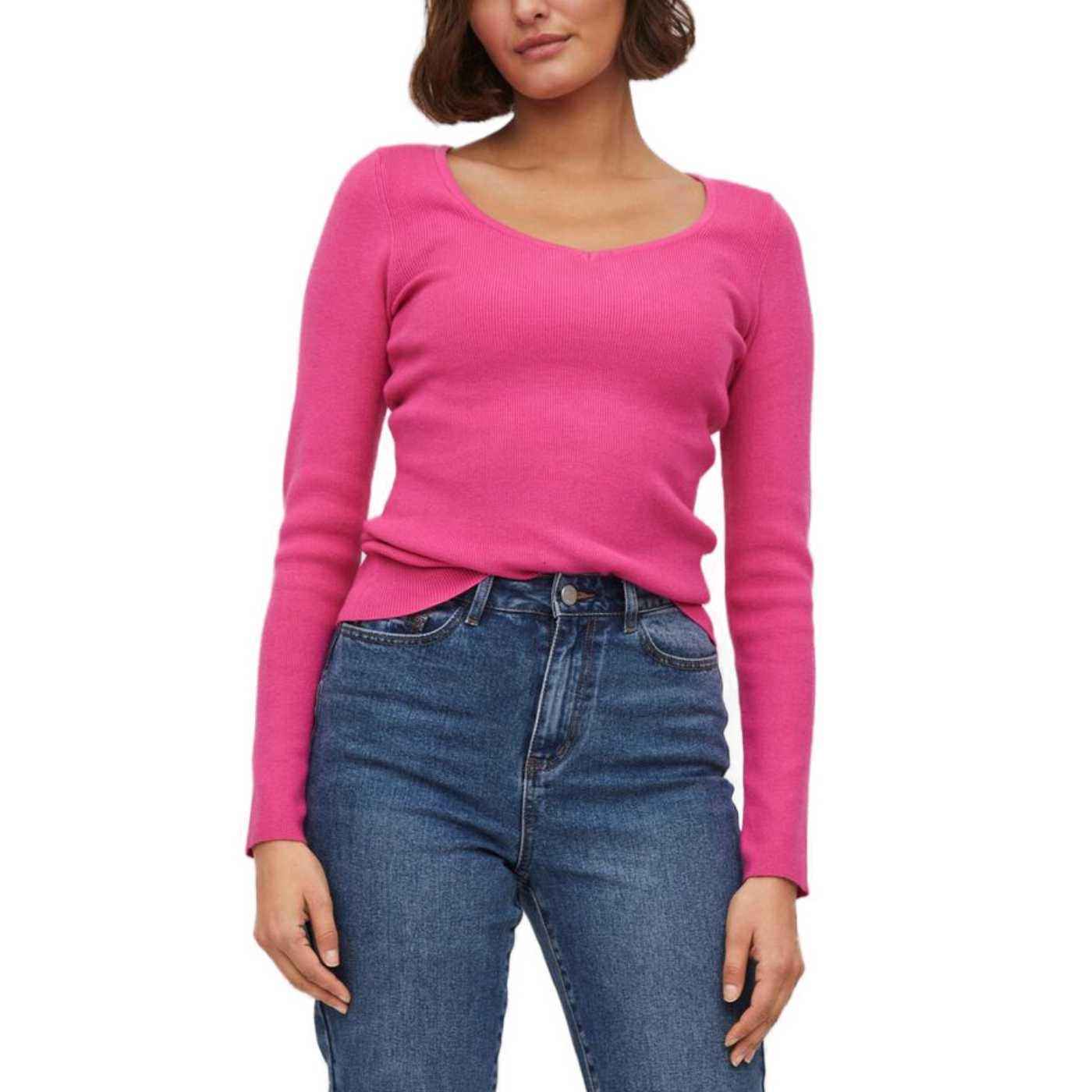 Jersey Vila Cosy rosa fuerte para mujer -b | Miravia