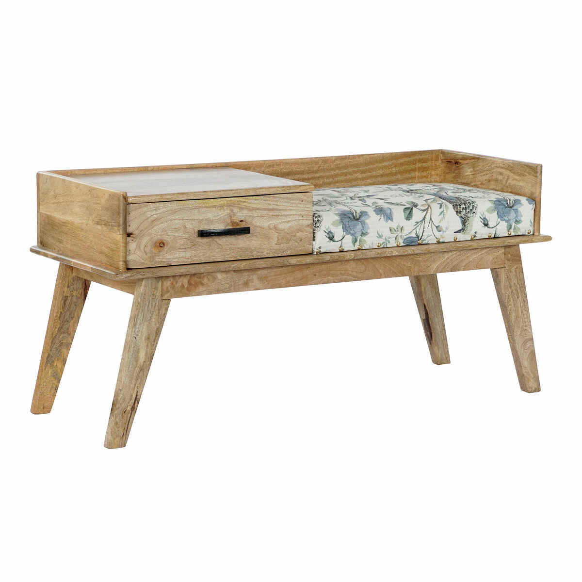 Home ESPRIT Banqueta Home ESPRIT Multicolor Natural Madera de mango 114 ...