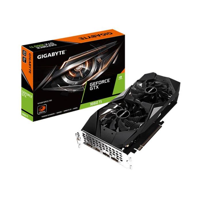 Gigabyte GeForce GV-N166T Tarjeta gráfica GTX 1660 Ti WindForce 6G ...