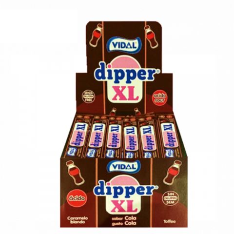 Dipper XL Cola estuche 1 Kg - Caramelo blando masticable plano con un ...