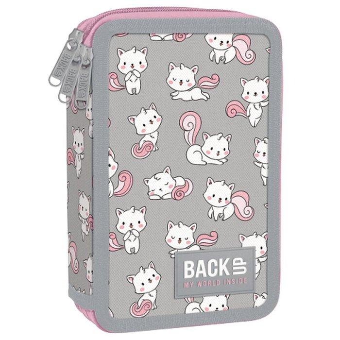 PLUMIER TRIPLE GATITO LINDO BACK UP 20x13x7 Cms. | Miravia