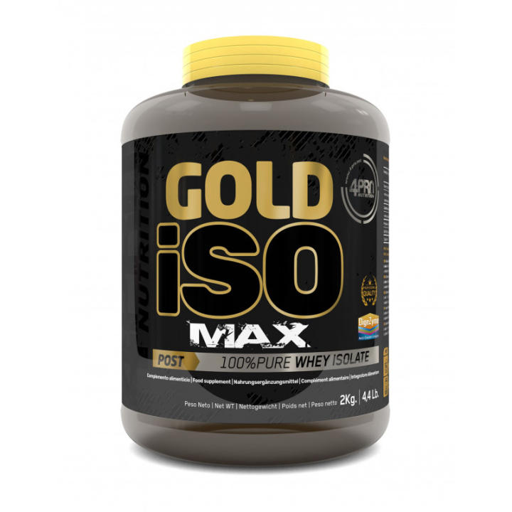 4-PRO Nutrition Gold Isomax 2 Kilo - Aislado de Suero - Maxima Pureza ...