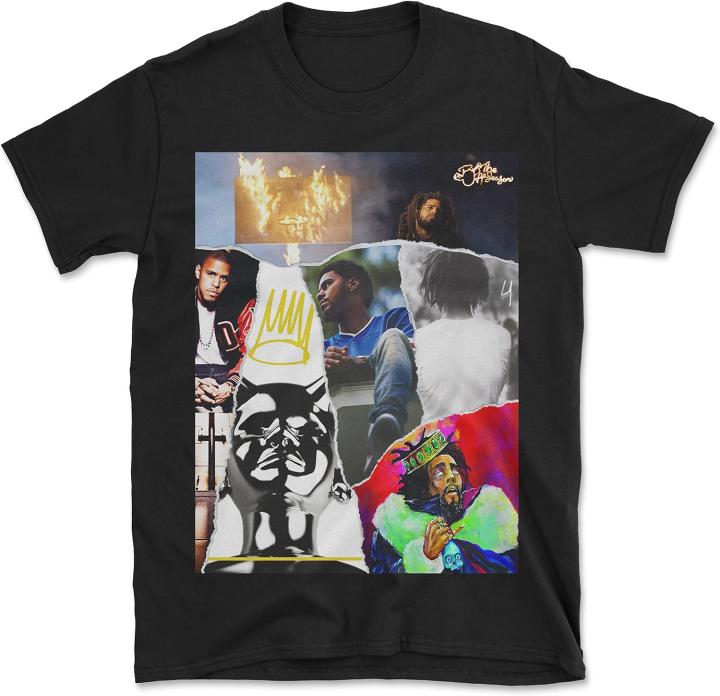Camiseta de Rap Hip Hop con diseño de Collage de álbumes del mundo de ...