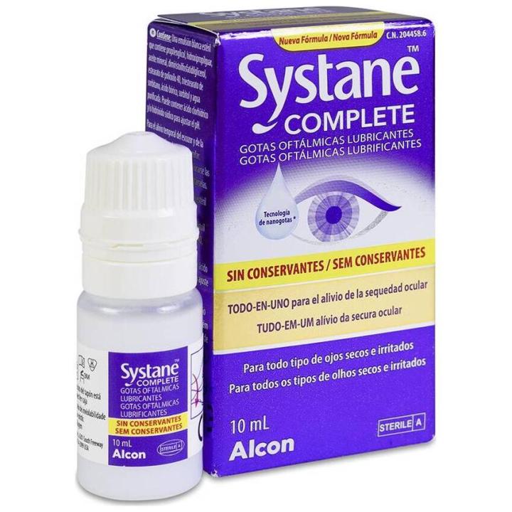 Nutritional System Gotas para los Ojos Alcon Systane Complete Sin ...