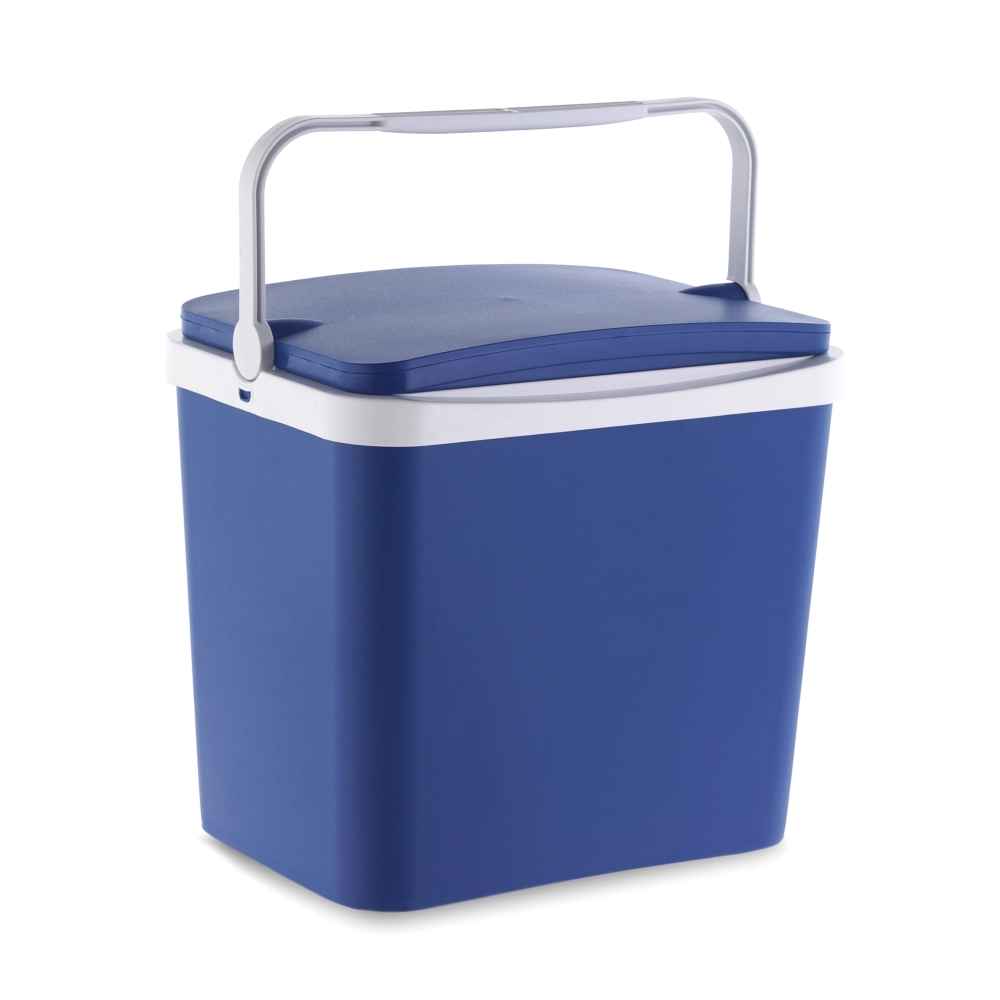 LOLAhome Nevera de playa grande rígida y portátil azul y blanca de ...