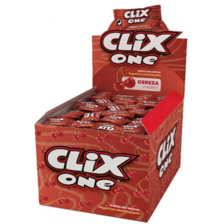 Clix One Cereza, Chicles sin Azúcar. Caja de 200 unidades | Miravia