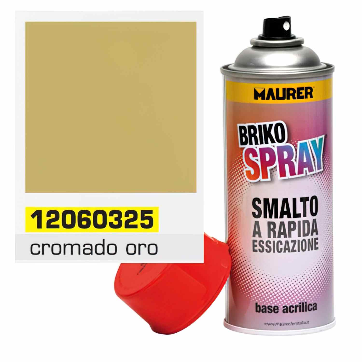 MAURER Spray Pintura Cromado Oro 400 ml. | Miravia