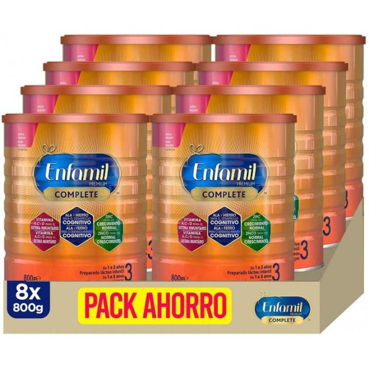 Pack X8 Enfamil Complete 3 - Leche en Polvo para Bebés | Miravia