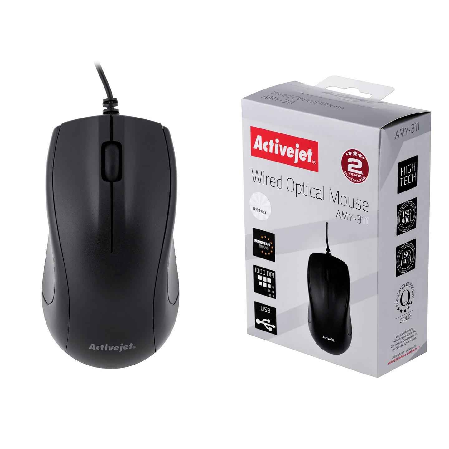 Activejet wired usb mouse amy-311 | Miravia