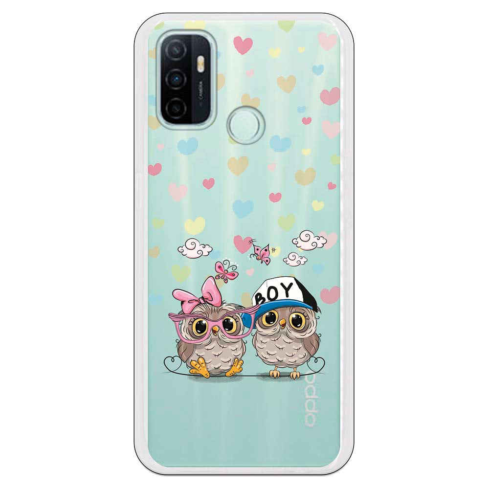 Funda compatible con Oppo A53 - A53s - Pareja Buhos | Miravia