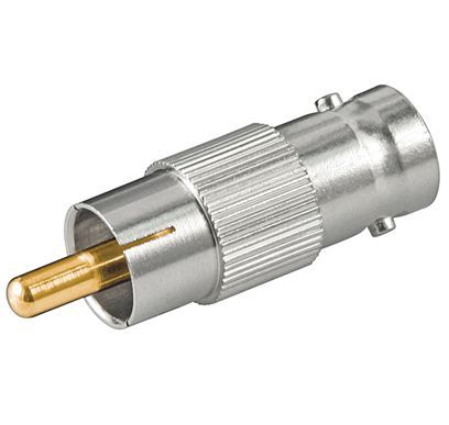 Microconnect RCA - BNC, M/F Plata - Adaptador para Cable (M/F, RCA, BNC, Male Connector/Female ...
