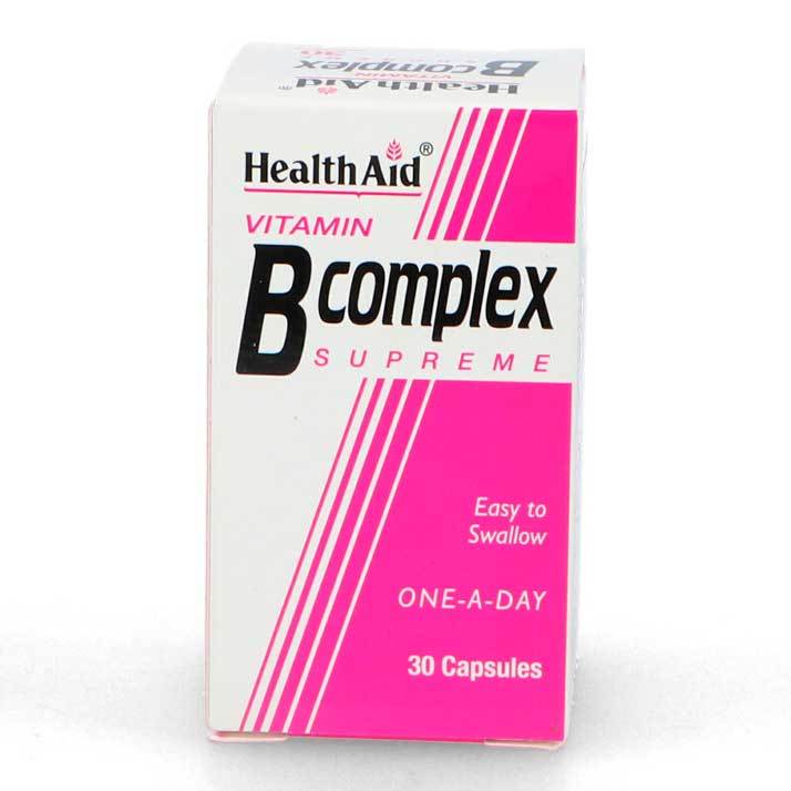 Vitamina B Complex 30 Cap Health Aid - Mejora el Metabolismo Vital ...