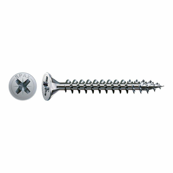 Box of screws SPAX Wood screw Flat head (4,5 x 60 mm) * Caja de ...