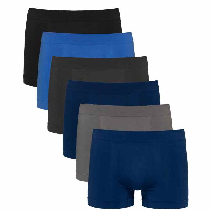 Pack de Boxers de Licra Sin Costuras Invisibles Tiro Medio Suaves y ...