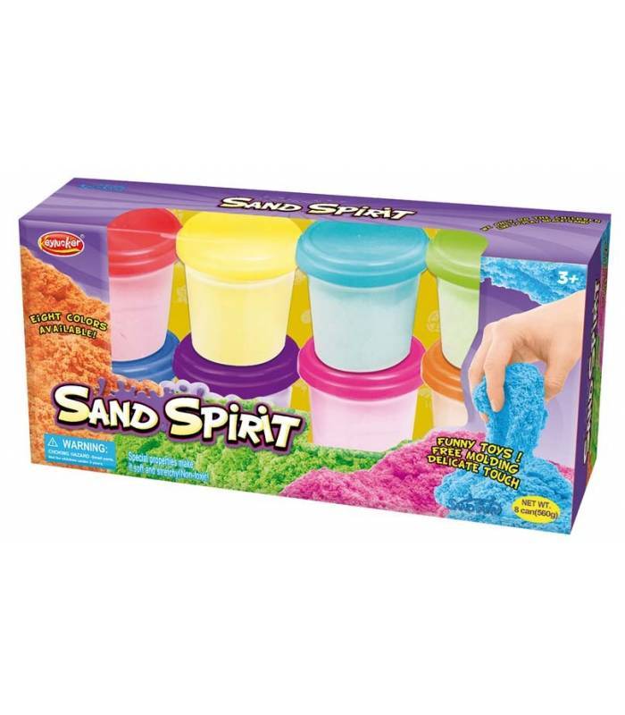 CAJA 8 BOTES ARENA MÁGICA COLORES PANRITOS | Miravia