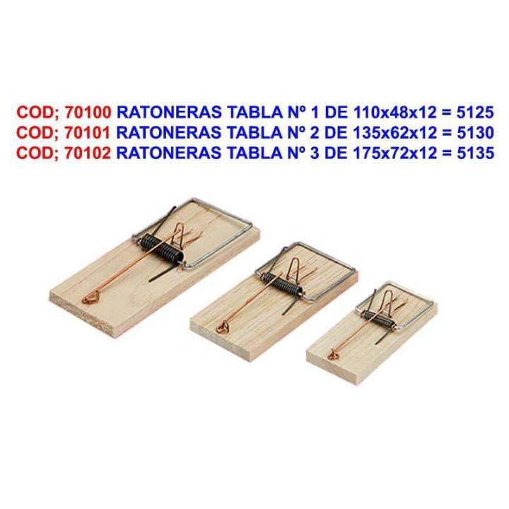 Ratoneras tabla n. 1 de 110x48x12 5125 | Miravia