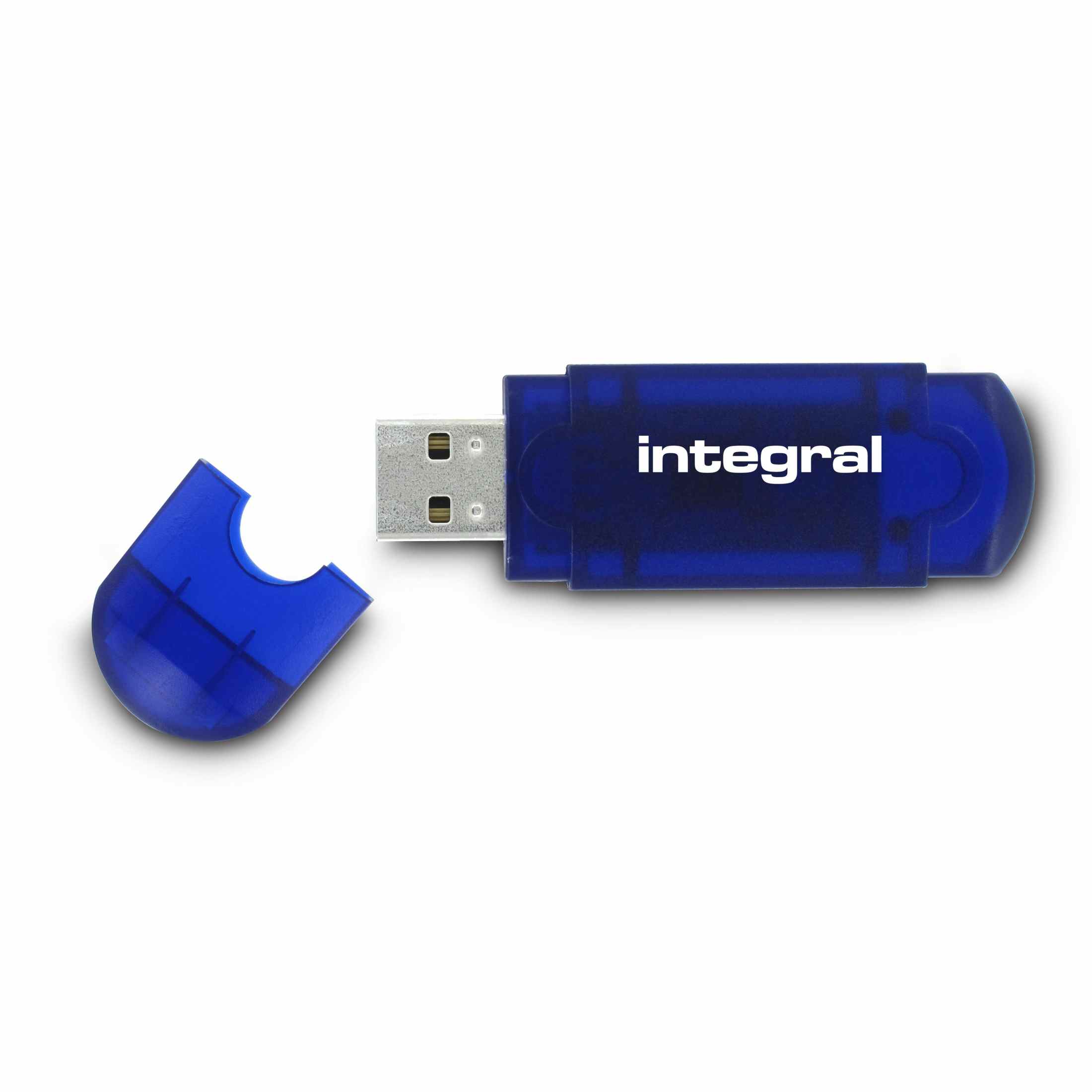 Integral 16gb usb2.0 drive evo blue usb flash drive usb type-a 2.0 ...