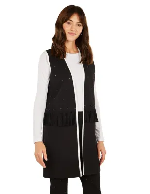 Chaleco Anna Mora Negro Tachuelas Para Mujer | Miravia