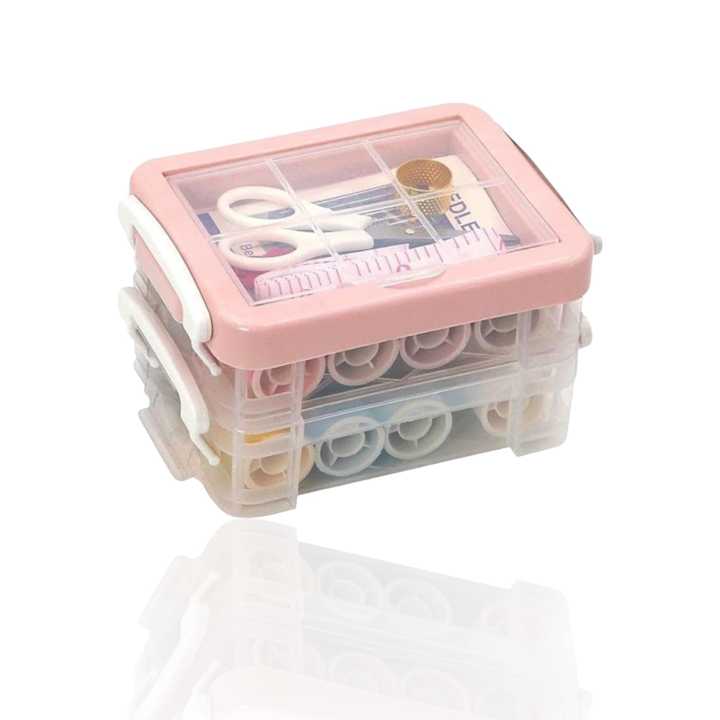 OFYRE - Costurero Pequeño en Caja Doble. Kit De Costura de 30 Piezas ...