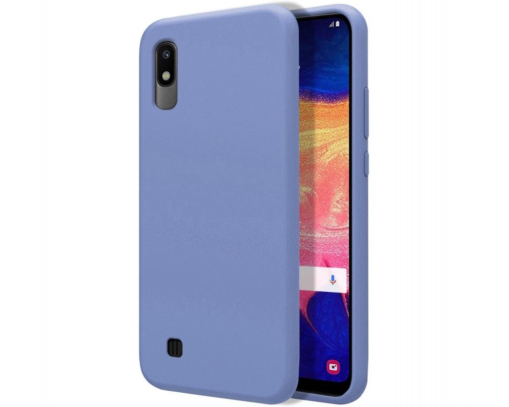 Funda Silicona Líquida Ultra Suave para Samsung Galaxy A10 color Azul ...