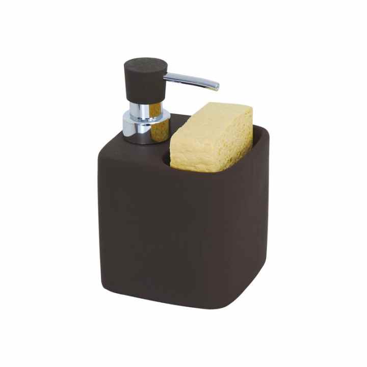 MSV DISTRIBUIDOR DE JABÓN/PORTA ESPONJA MÁLAGA CHOCOLATE | Miravia