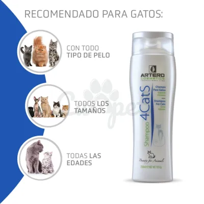 ARTERO - Champú Gato 4cats (1 Litro) | Miravia