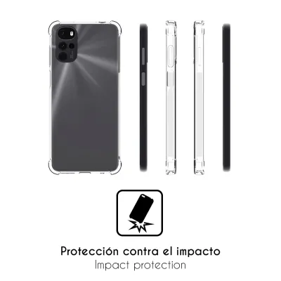 Funda + Protector Motorola Moto G22 (4G) 6.5", gel TPU anti-golpe anti ...