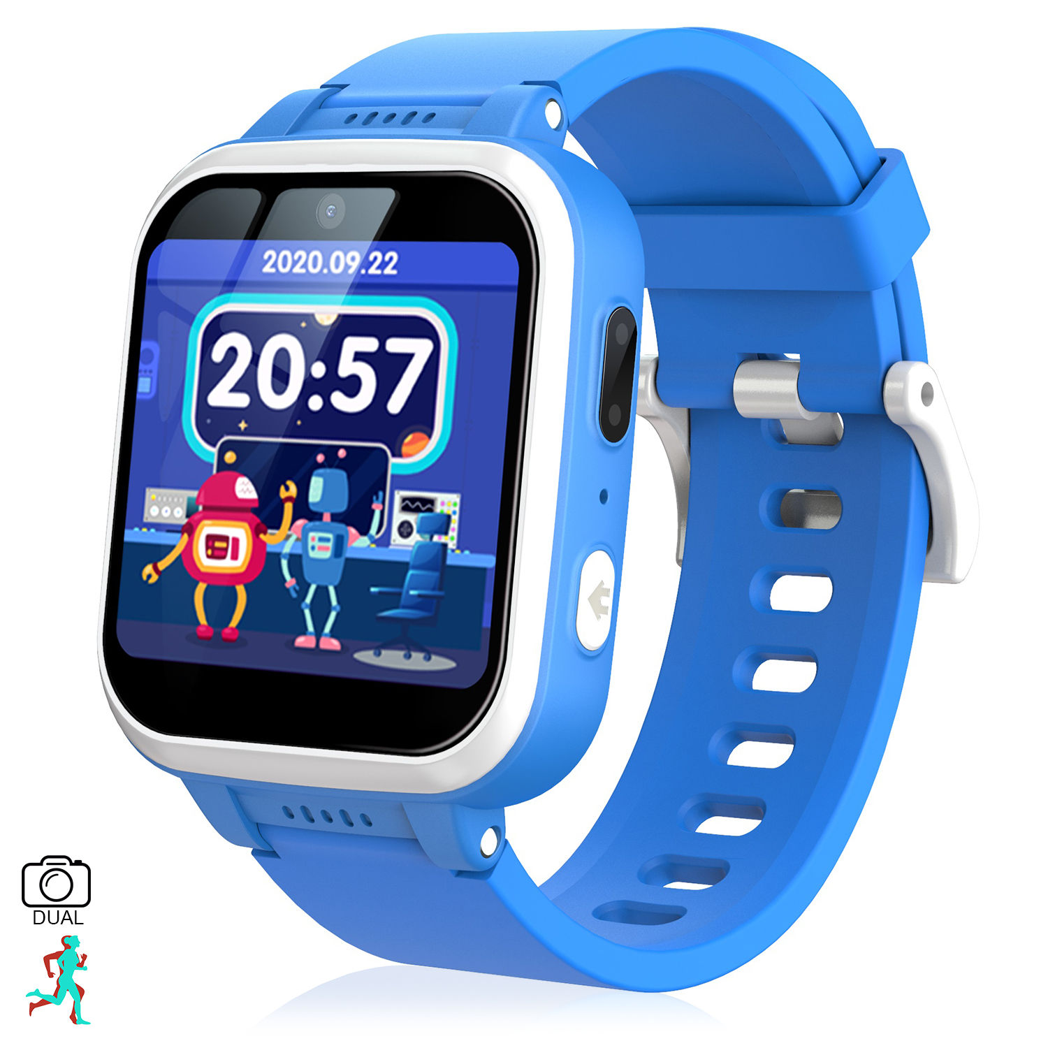 DAM. Smartwatch infantil Y90 con cámara de fotos y video, 6 juegos ...