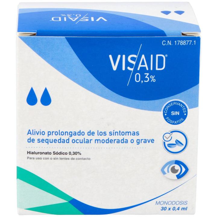 Visaid 0,3% Sequedad Ocular 0,4 Ml, 30 Uds | Miravia