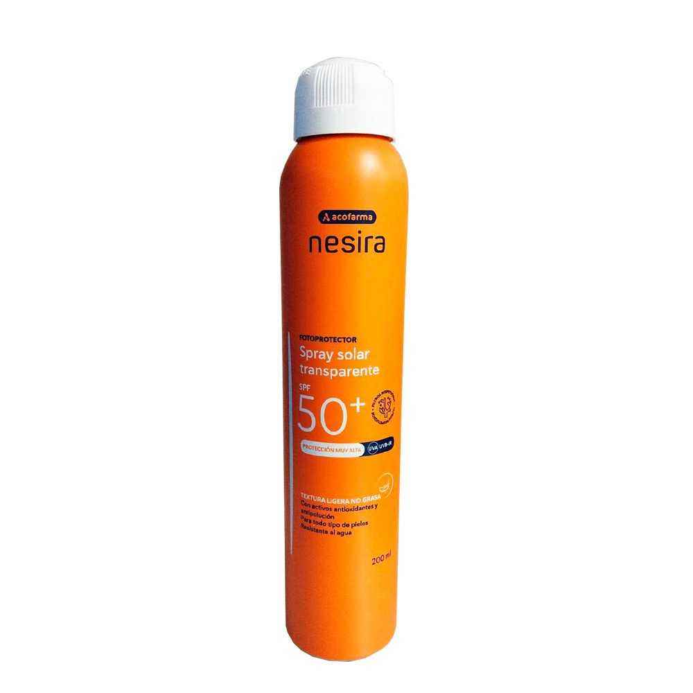 Acofar Nesira SPF 50+ Spray Solar Transparente 200 ML | Miravia