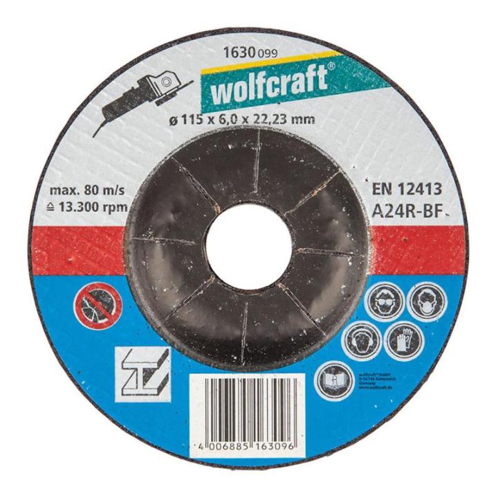 Disco de desbaste ø115x6,0x22,23mm. 1630099 wolfcraft 4006885163096 ...