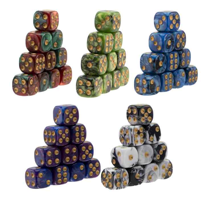 PLAYZOCO Dados 6 Caras Bicolor, Enseñanza de Matemática, Dados ...