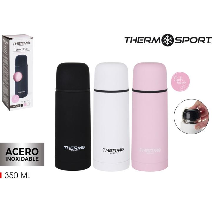 THERMOSPORT | TERMO INOXIDABLE 350ML SOFT TOUCH (MODELOS SURTIDOS ...