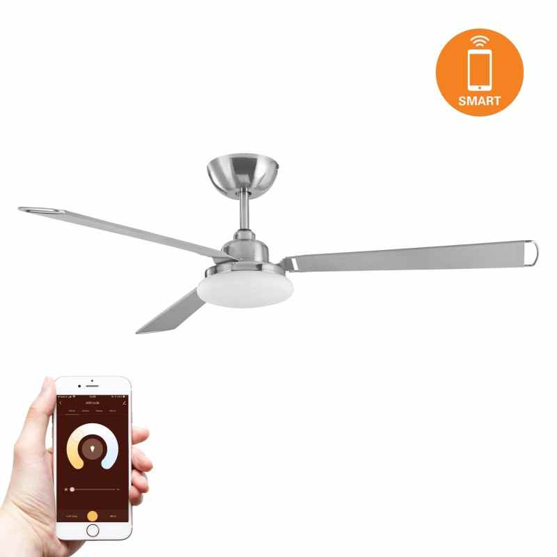 FORLIGHT Ventilador Calima LED LED 14.4 NAW 3000K Níquel satinado ...