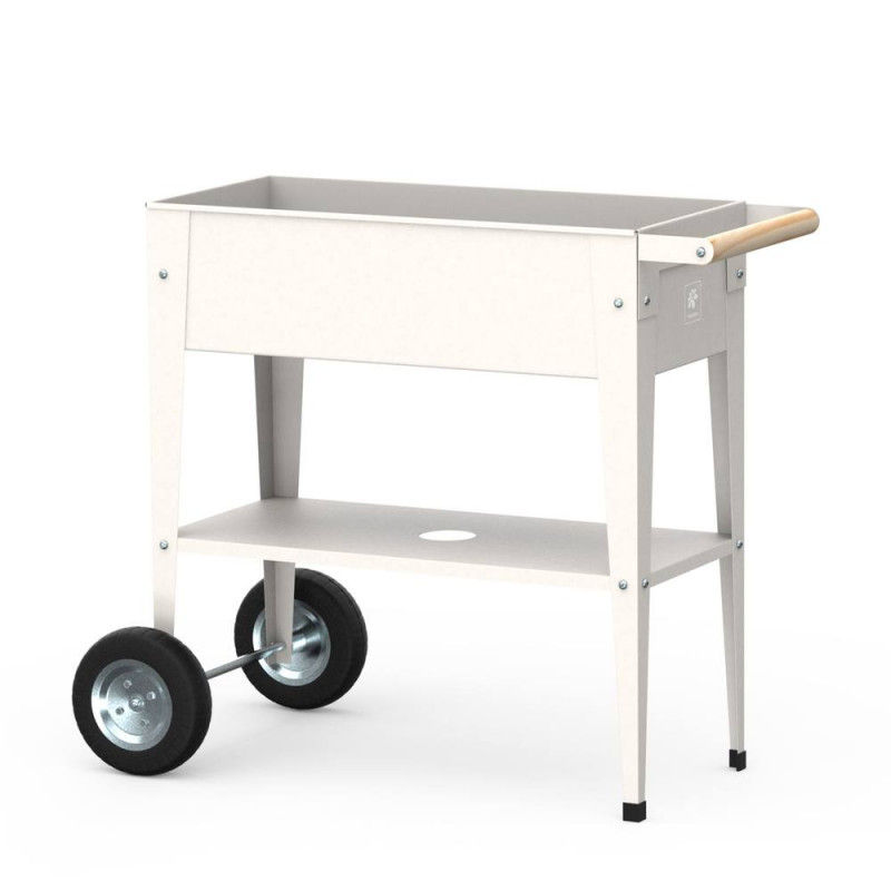 URBAN GARDEN TROLLEY 75X35X80CM BLANCO | Miravia